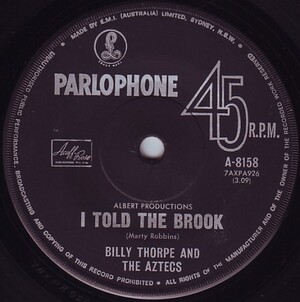 Billy Thorpe and The Aztecs - Funny Face - Rate Your Music